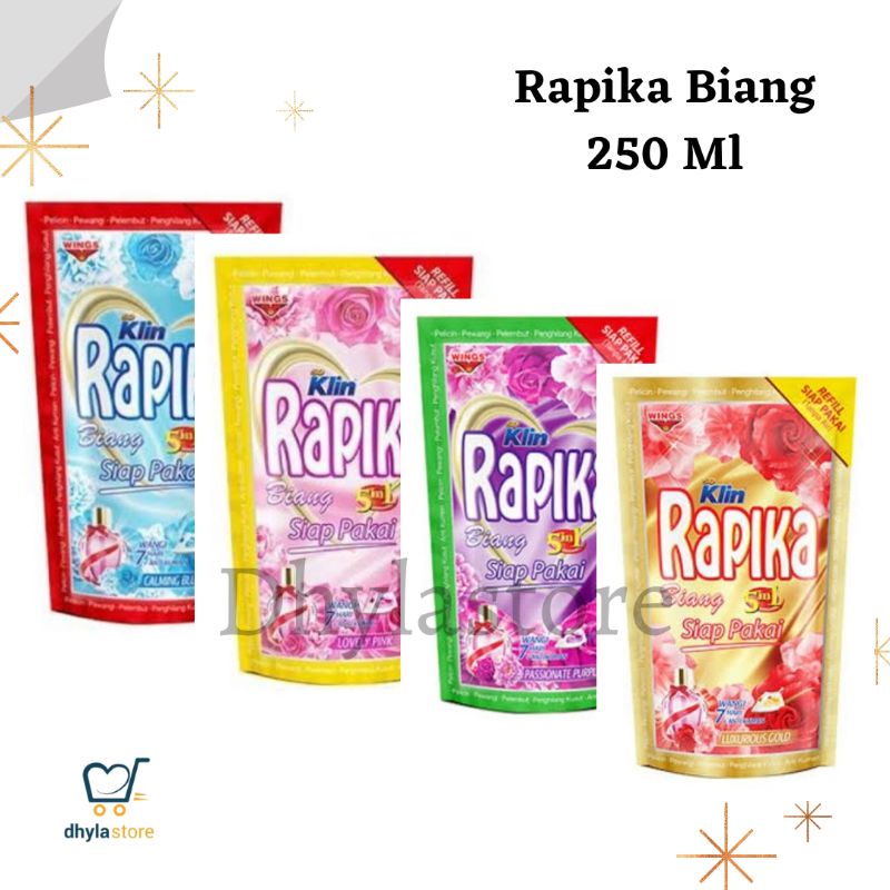 Jual RAPIKA dan KISPRAY PELICIN PAKAIAN REFILL 250ML | Shopee Indonesia