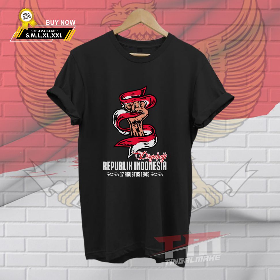 Jual DTF | Kaos Indonesia Kuat Unisex | Kaos Pria Wanita | Baju ...