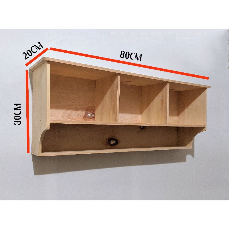 Jual Kitchen Set Mini / Rak dapur / rak bumbu besar ukuran 80cm kayu ...