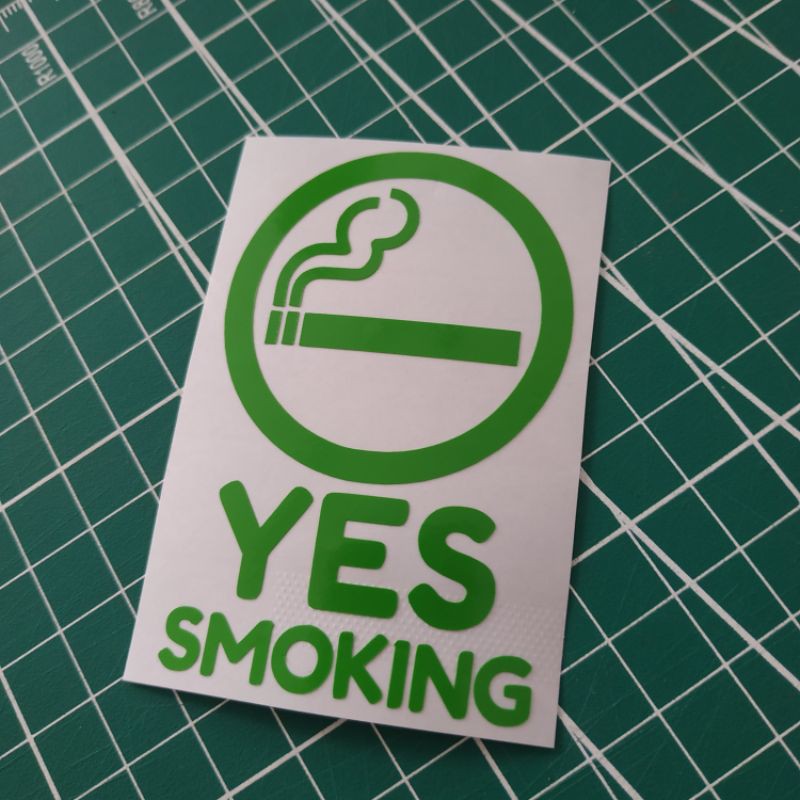 Jual stiker yes smoking | Shopee Indonesia
