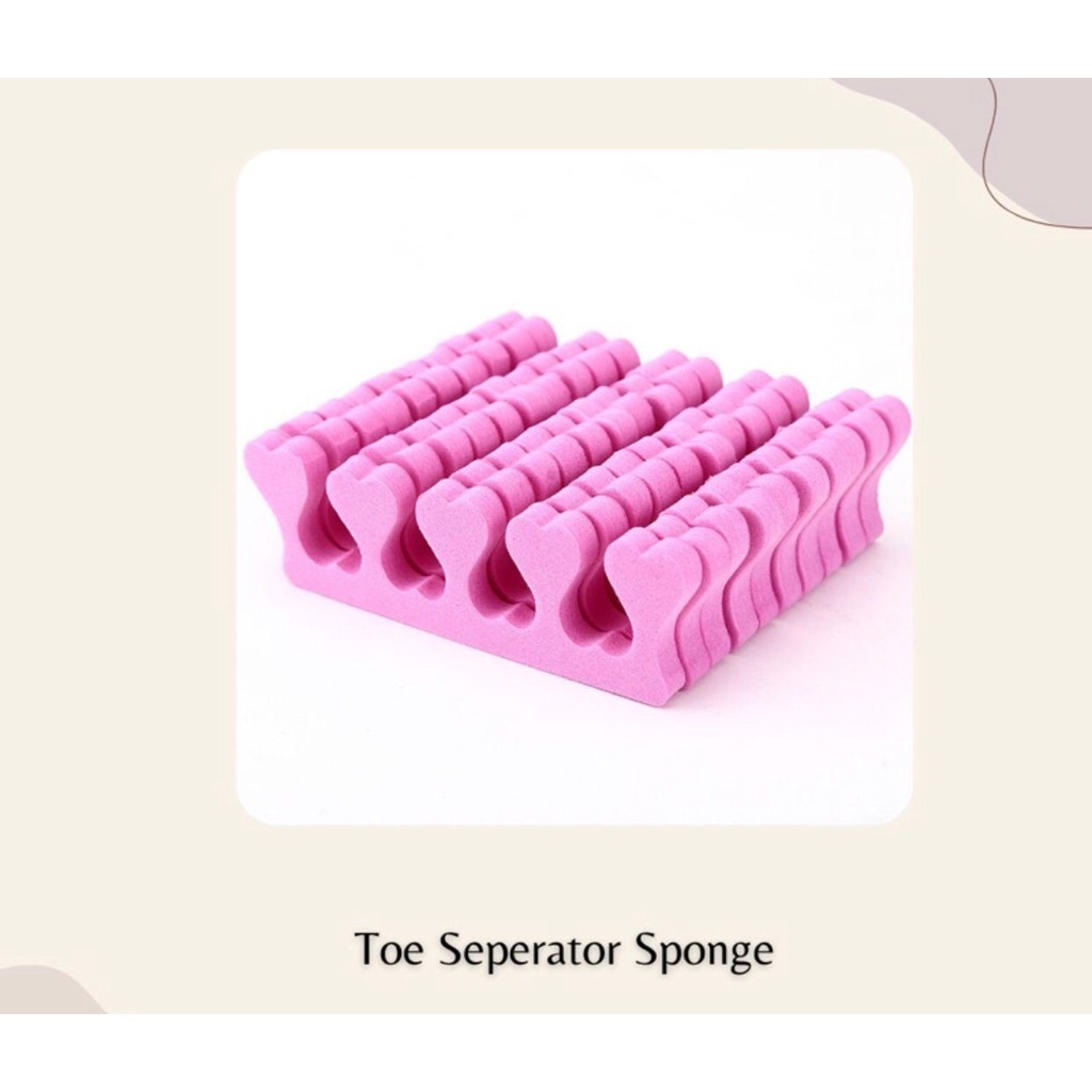 Jual Soft Toe Separator Sponge/ Sponge Pemisah Penahan Jari untuk Nail ...