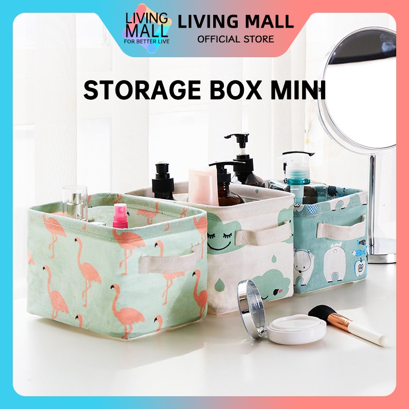 Jual Storage Box Mini / Keranjang Penyimpanan Lipat / Keranjang Storage ...