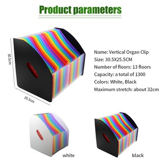 13 Sekat File Folder A4 Foldable Meja Dokumen Map Stand Organ Warna ...