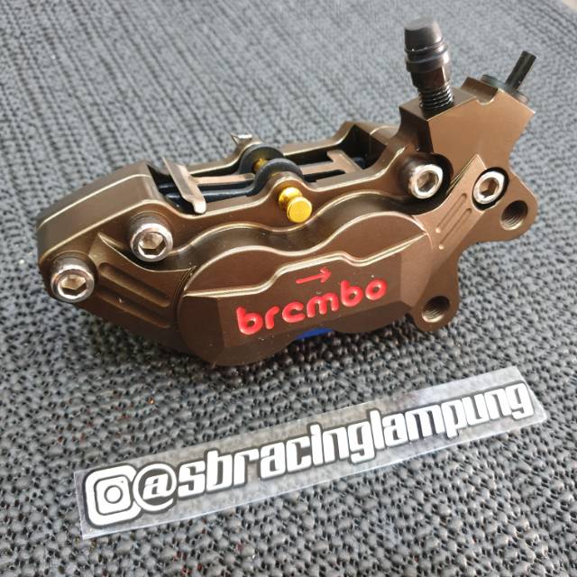 KALIPER BREMBO 4 PISTON BIG 1 PIN 4POT COPY THAILAND | Shopee Indonesia