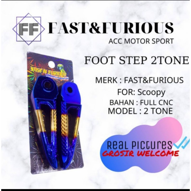 Jual FOOTSTEP 2 TONE BAKARAN HONDA MATIC BEAT SCOOPY VARIO | Shopee ...
