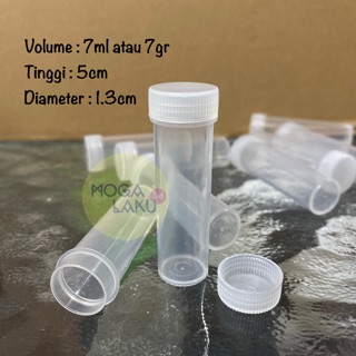 Jual Botol sample botol kapsul 7ml Toples botol mini kecil | Shopee ...