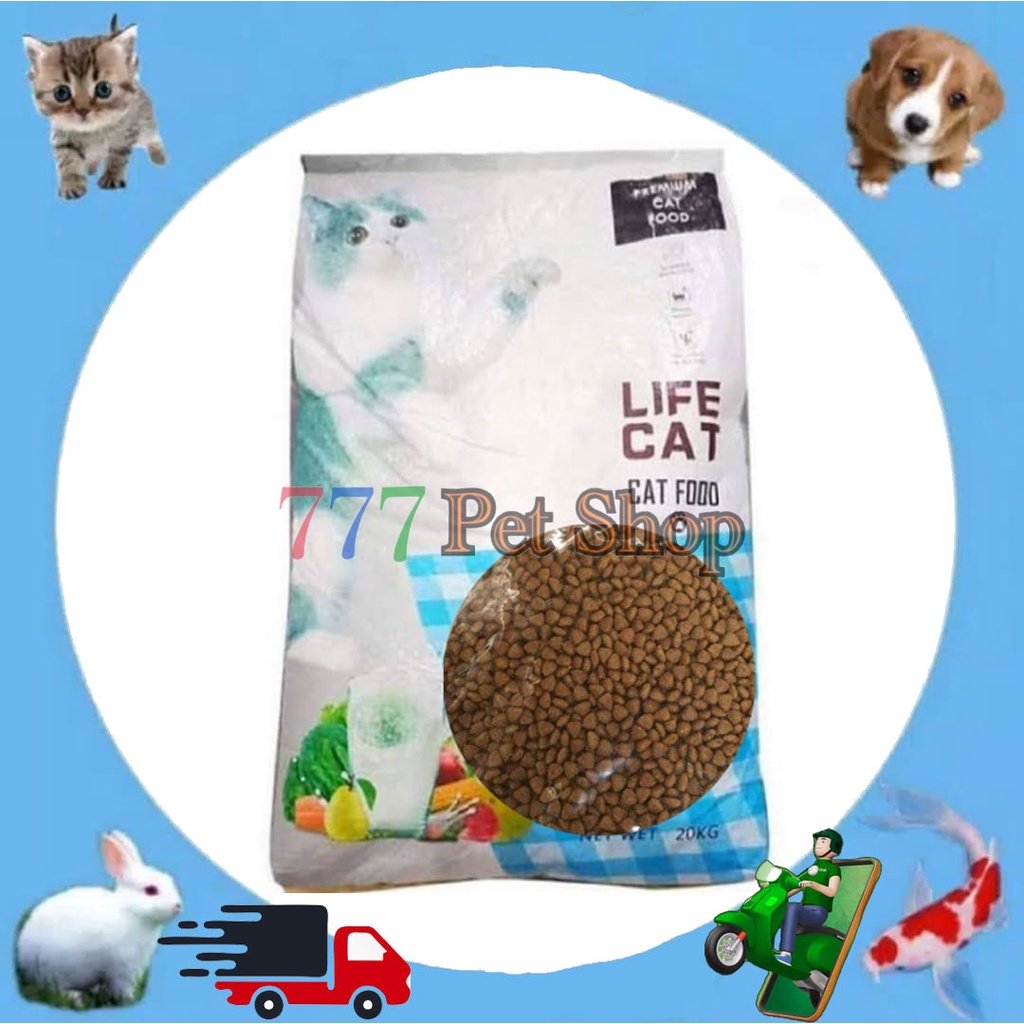 Jual makanan kucing LIFE CAT / LIFECAT premium dry food 1KG | Shopee ...