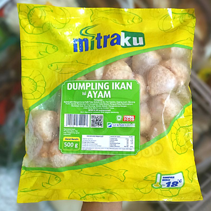 Jual Mitraku Dumpling Keju 500g/Mitraku Dumpling Ayam 500g/Mitraku ...