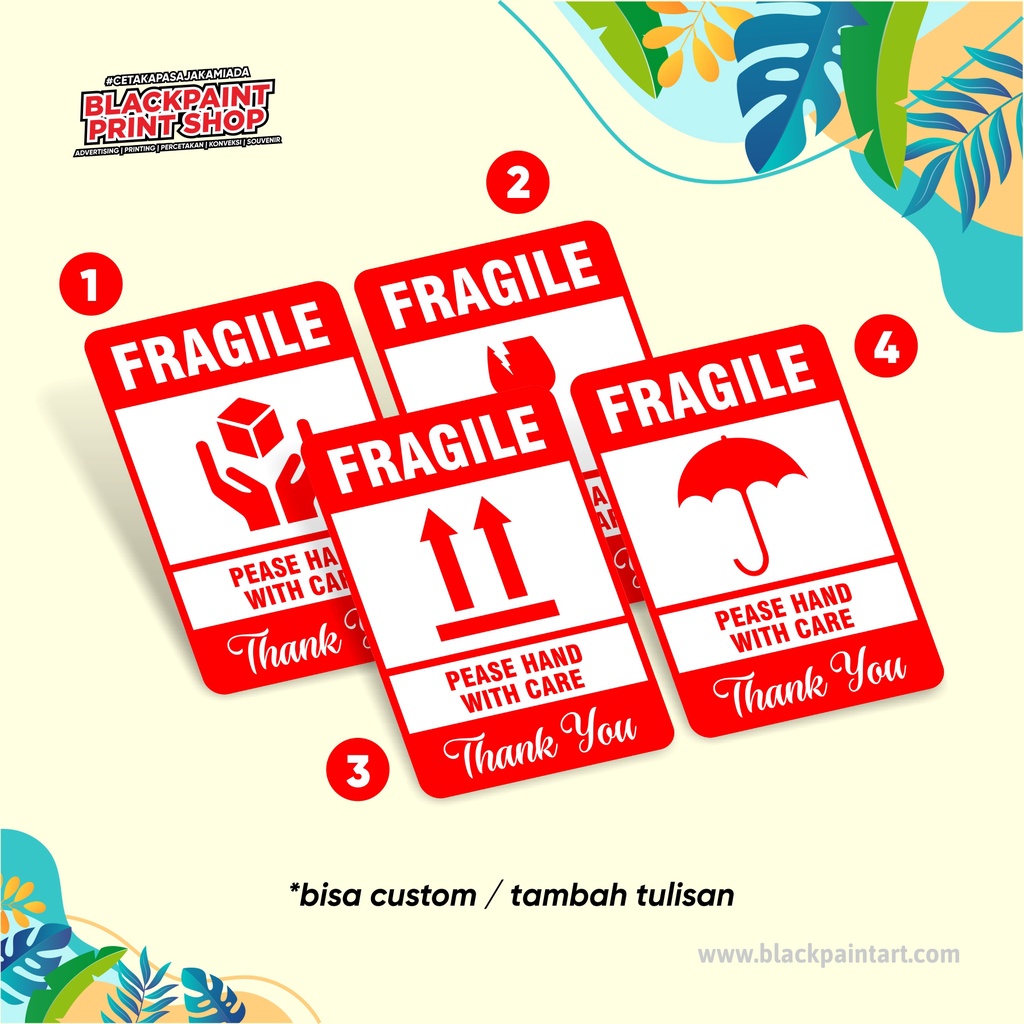 Stiker Fragile / Stiker Mudah Pecah | Shopee Indonesia
