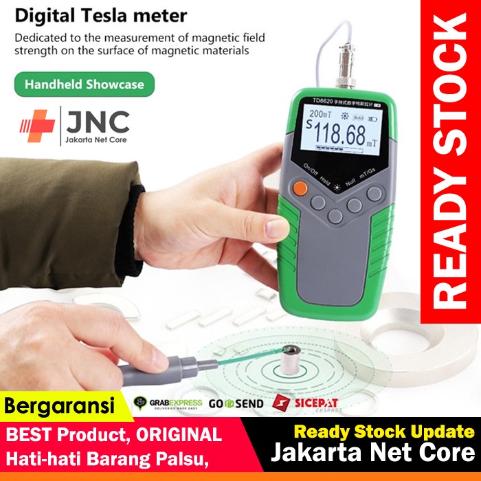 Jual ORIGINAL GAUSS METER MAGNET TESTER TD8620 / TESLA GAUS METER TD ...