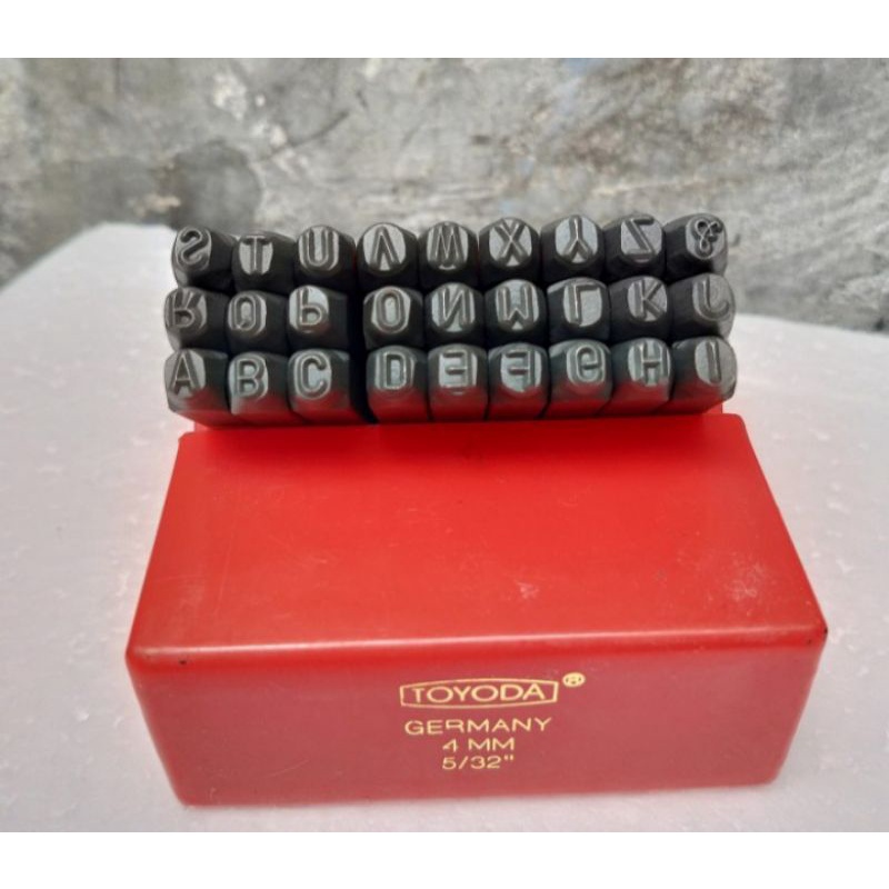 Jual Mata getok 4mm - mata getok dari huruf A sampai Z 4mm | Shopee ...