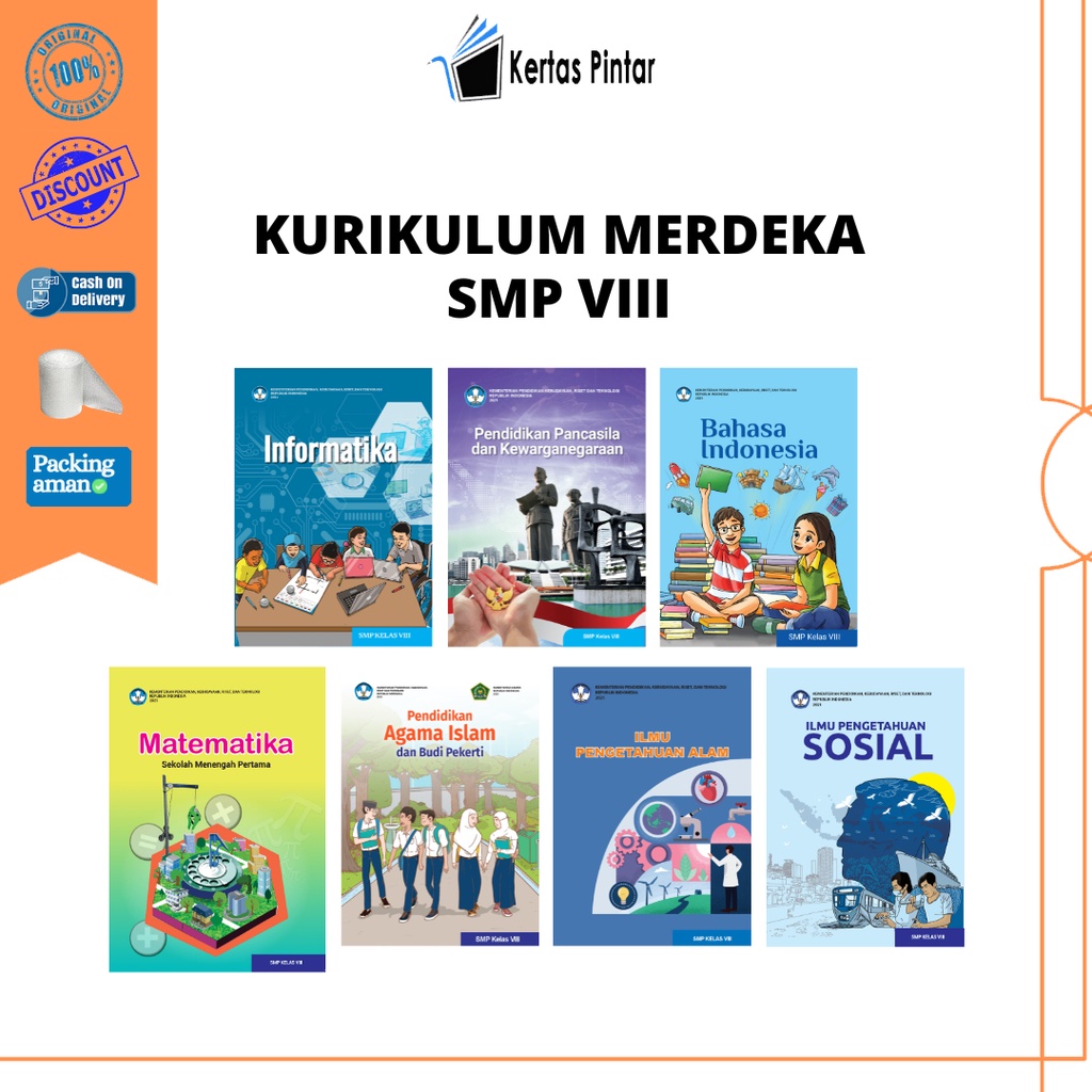 Jual BUKU PAKET KELAS 8 KURIKULUM MERDEKA SMP VIII | Shopee Indonesia