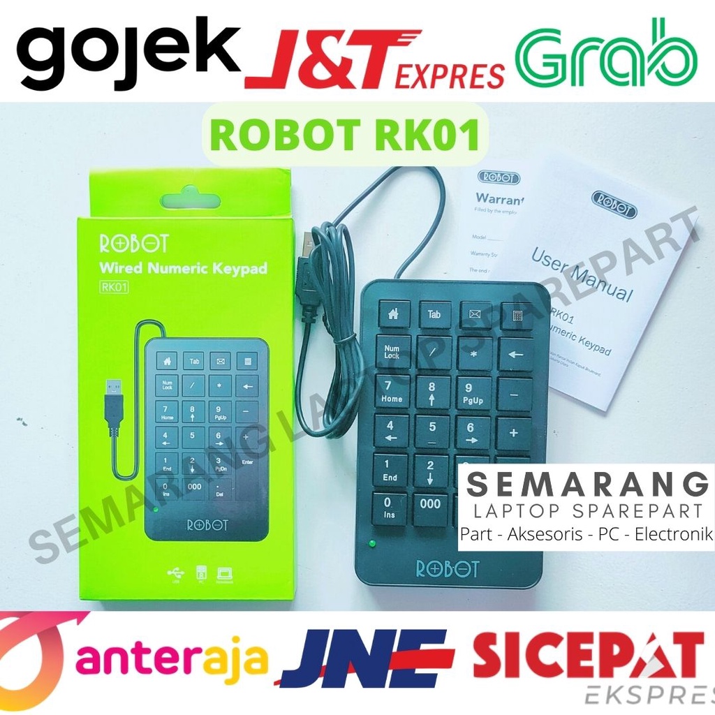 Jual ROBOT RK01 Keyboard Numeric Keypad Numpad Wired Kabel Usb Numerik ...