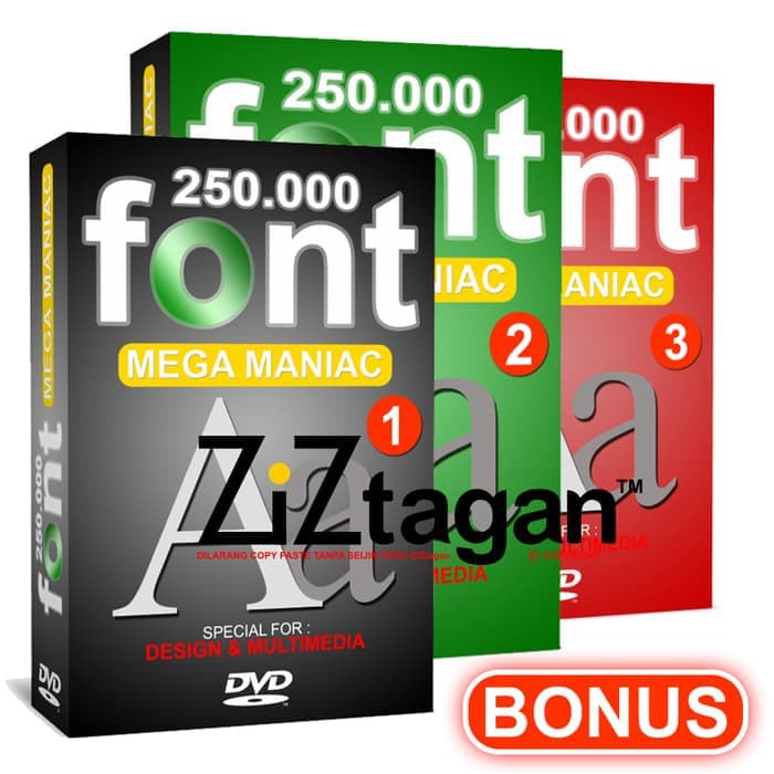Jual BUNDLE 250 000 FONTS Studio Font Terlengkap Desain Film Cetak ...