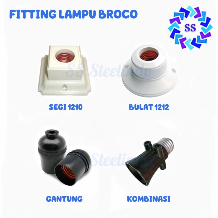Jual FITTING LAMPU LISTRIK BROCO SEGI-BULAT-GANTUNG-KOMBINASI | Shopee ...