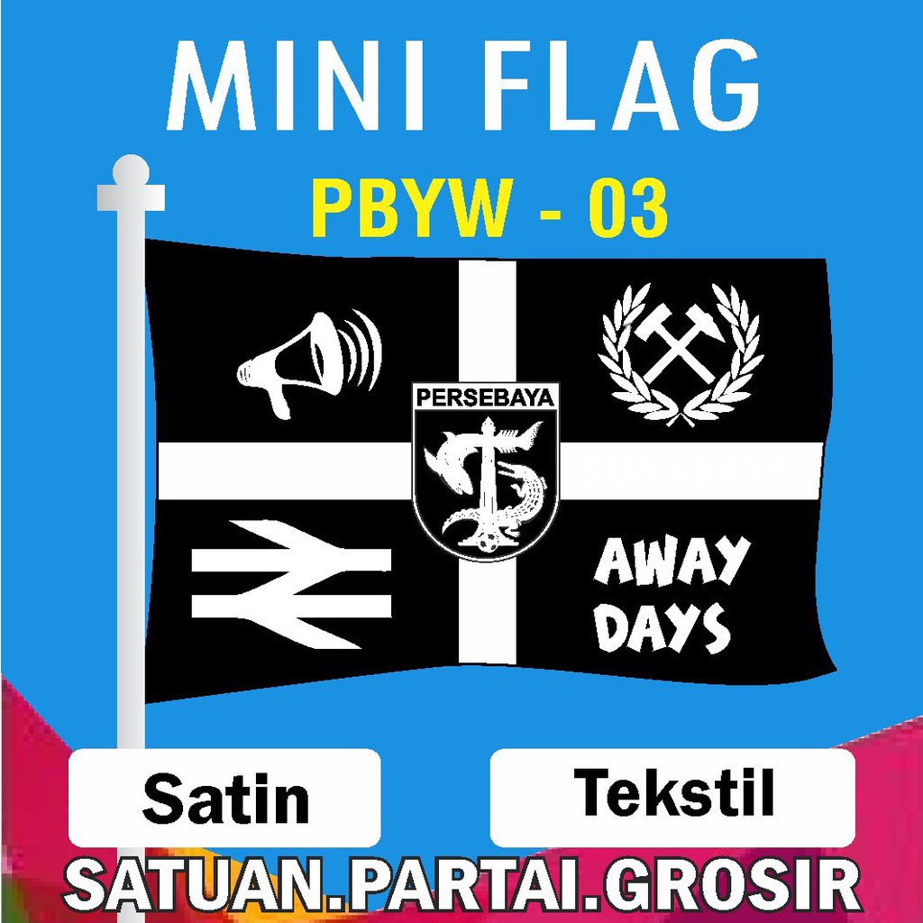 Jual CETAK BENDERA DESAIN PERSEBAYA AWAY DAY / CETAK MINI FLAG ... Jual CETAK BENDERA DESAIN PERSEBAYA AWAY DAY / CETAK MINI FLAG ...