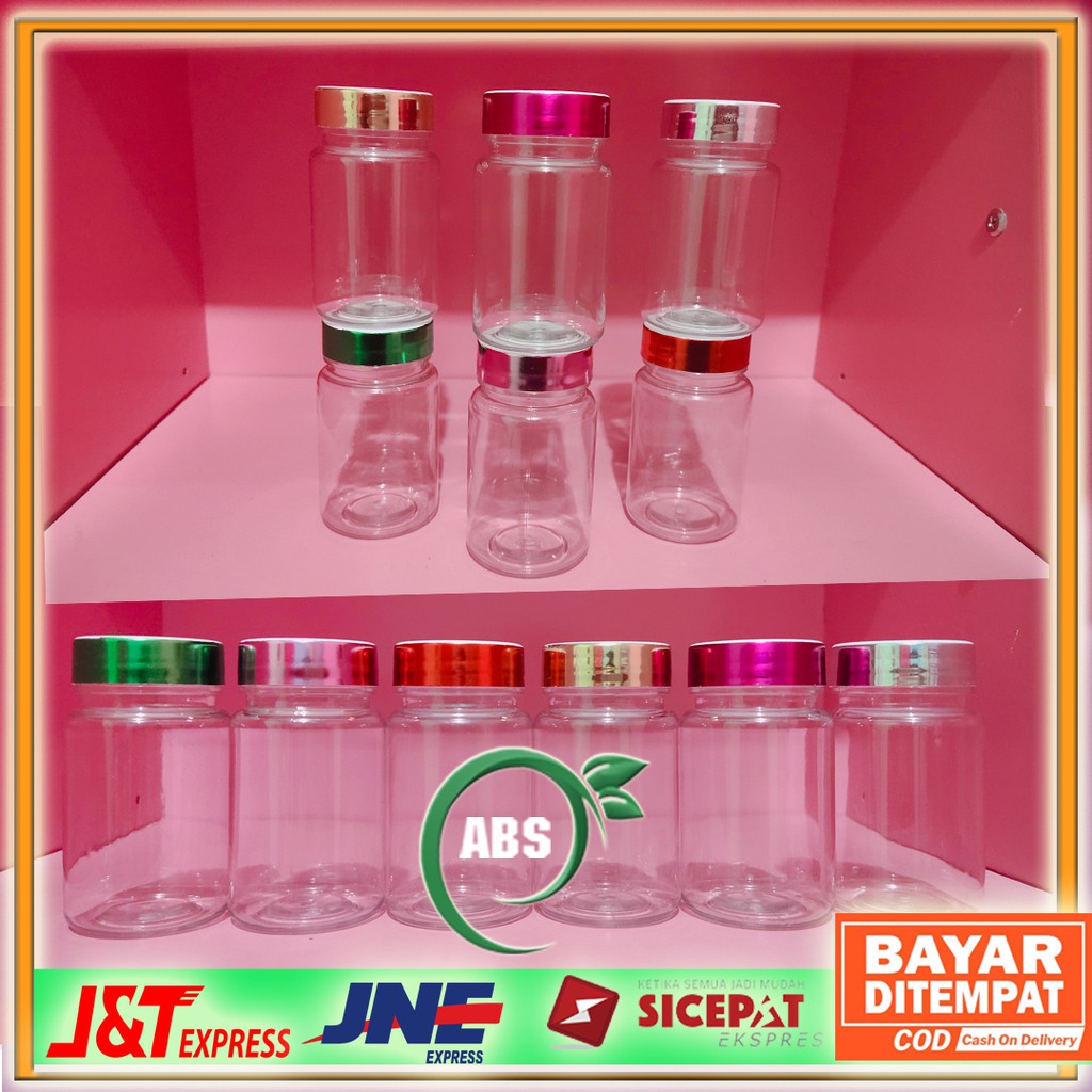 Botol Kapsul 100ml Bulat Bening isi 30-50 Kapsul Tutup Gold Botol ... Botol Kapsul 100ml Bulat Bening isi 30-50 Kapsul Tutup Gold Botol ...