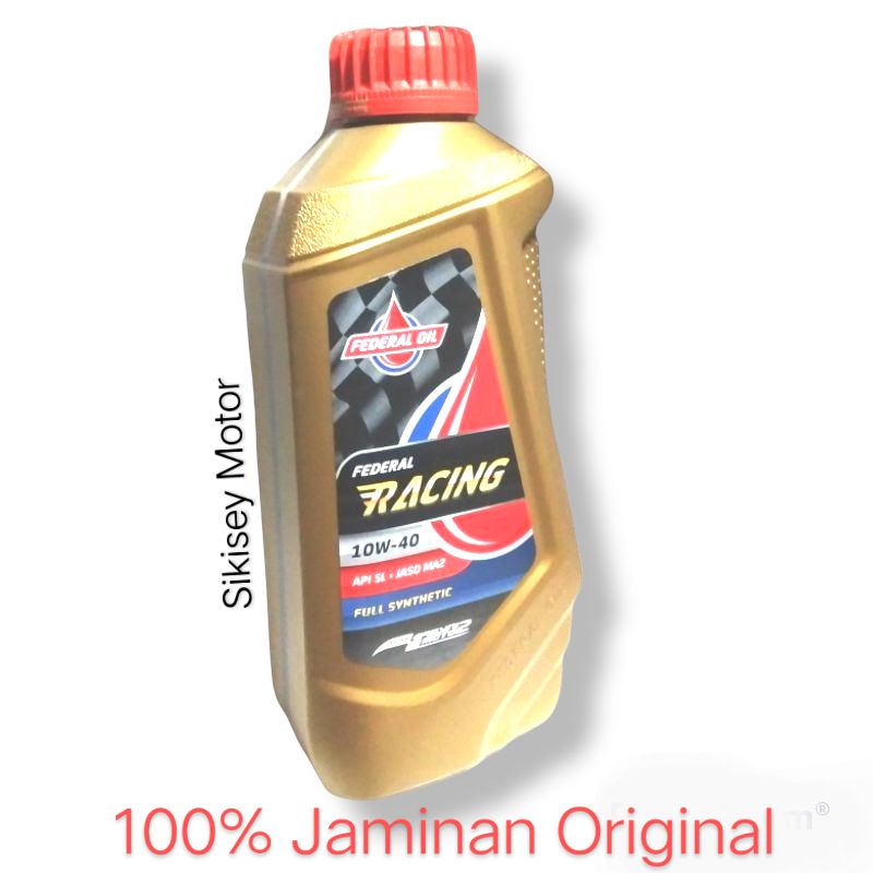 Jual Oli Federal Racing 1L. 10W/40. Full Synthetic Base Oil. (Garansi ...
