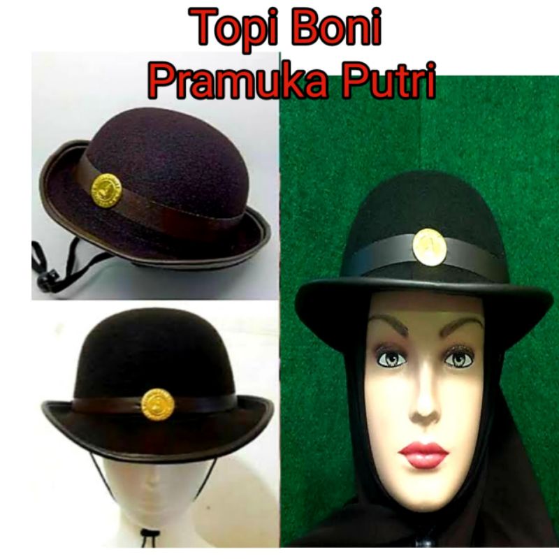 Jual Topi Pramuka Putri / Topi Boni Pramuka Laken/ Rajut | Shopee Indonesia