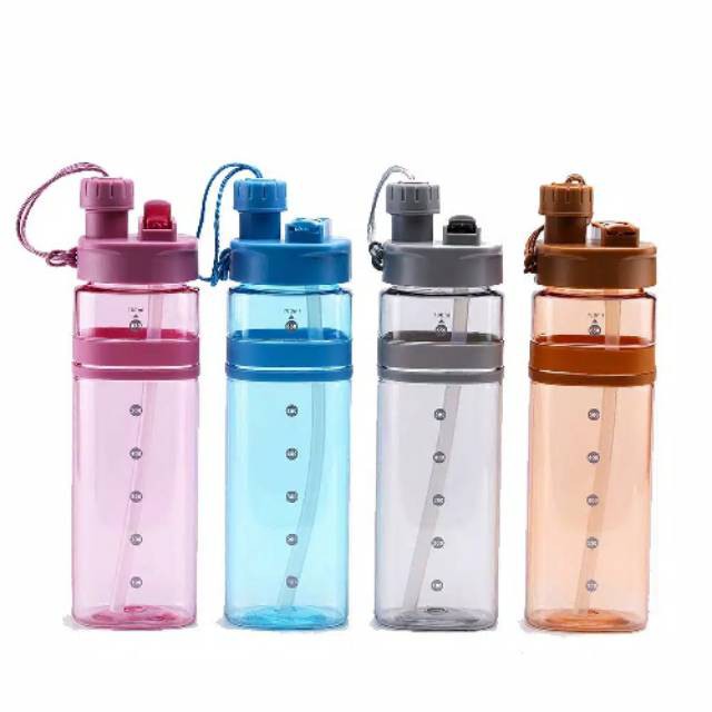 Botol Minum Spray Sport / Water Bottle 600ml / Botol Minum Sepeda ...