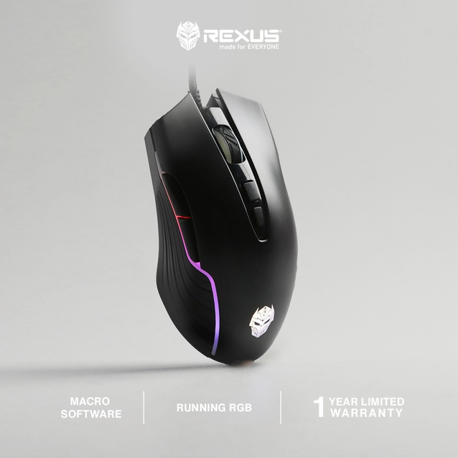 Jual Mouse REXUS Xierra X12 RGB Macro Software Indonesia|Shopee Indonesia