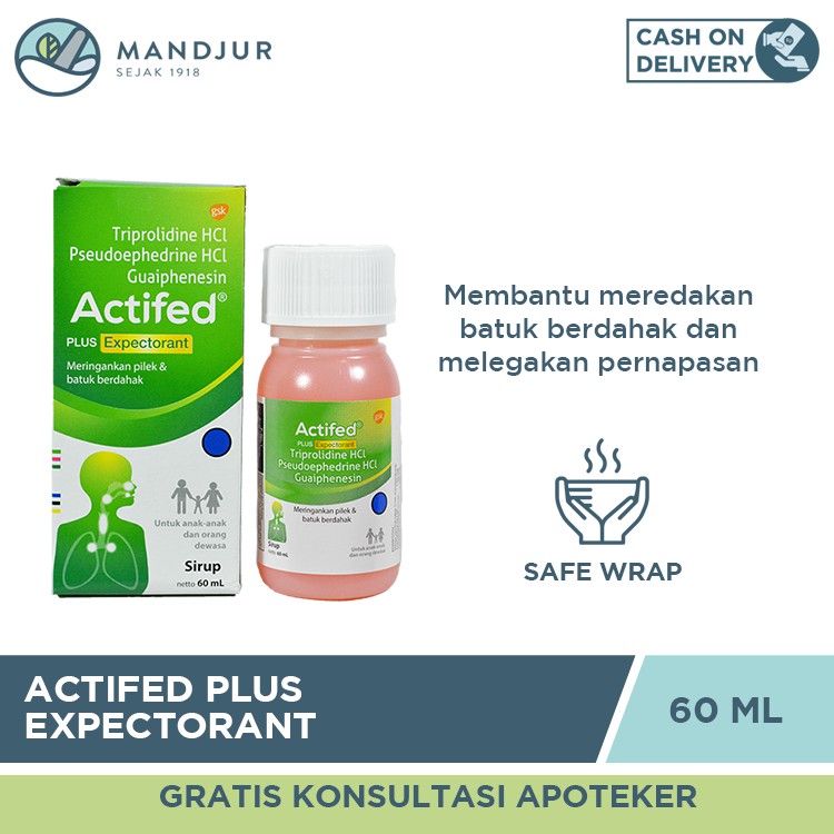 Jual Actifed Plus Expectorant (Actifed Hijau) Indonesia|Shopee Indonesia