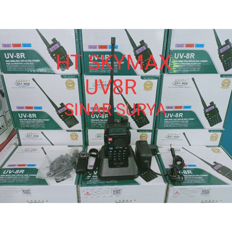 Jual PROMO HT SKYMAX UV8R DUAL BAND UHF DAN VHF 5WATT HARGA MURAH | Shopee Indonesia