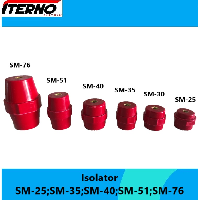 Jual Isolator Busbar SM 25-6 SM25 Merah Iterno | Shopee Indonesia