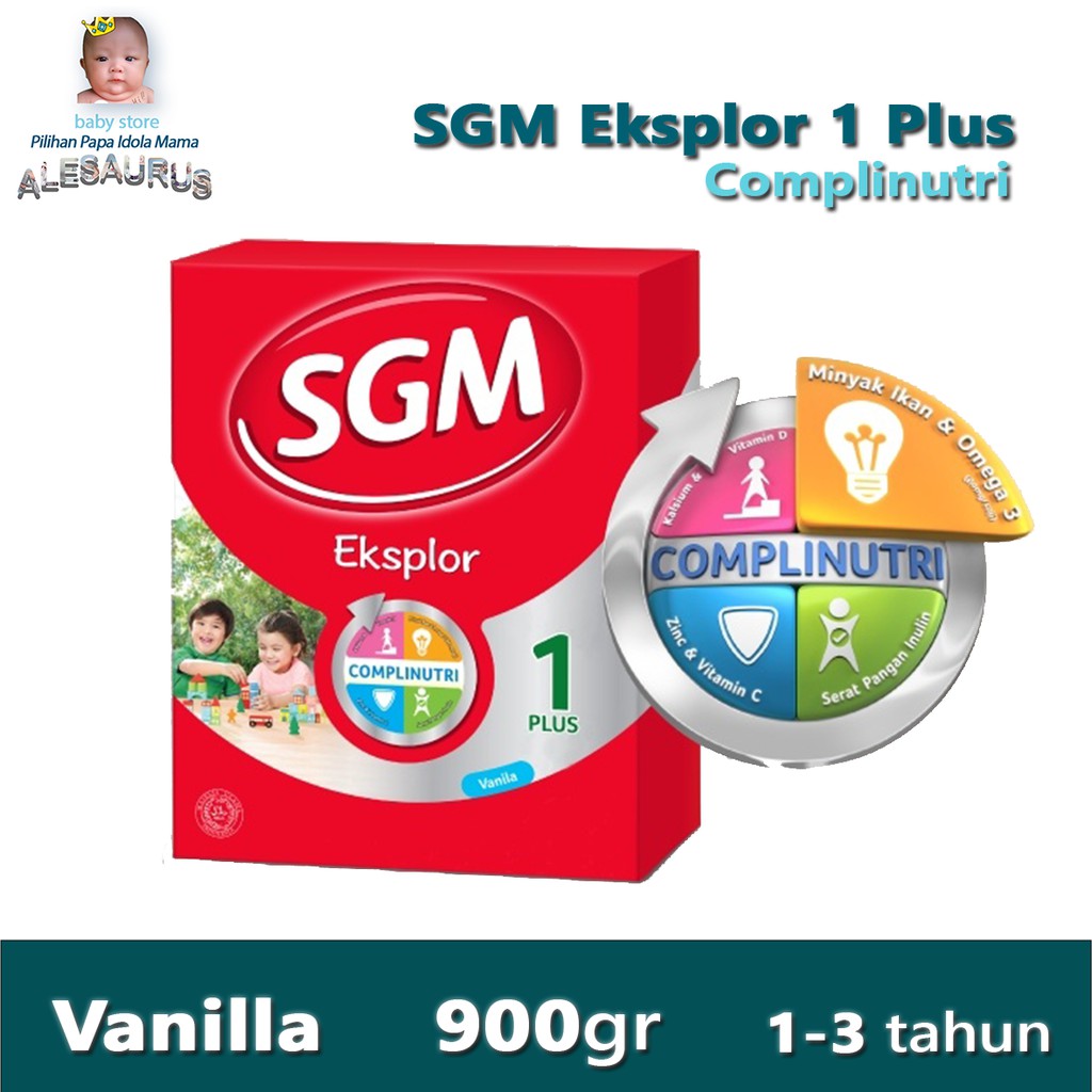 Jual SGM Eksplor 1 Plus Susu Pertumbuhan 1-3 Tahun Vanila Box 900g ...
