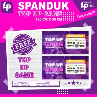 Jual SPANDUK TOP UP GAME / BELI SATU DAPAT SATU / LANDSCAPE / LESTARI ...