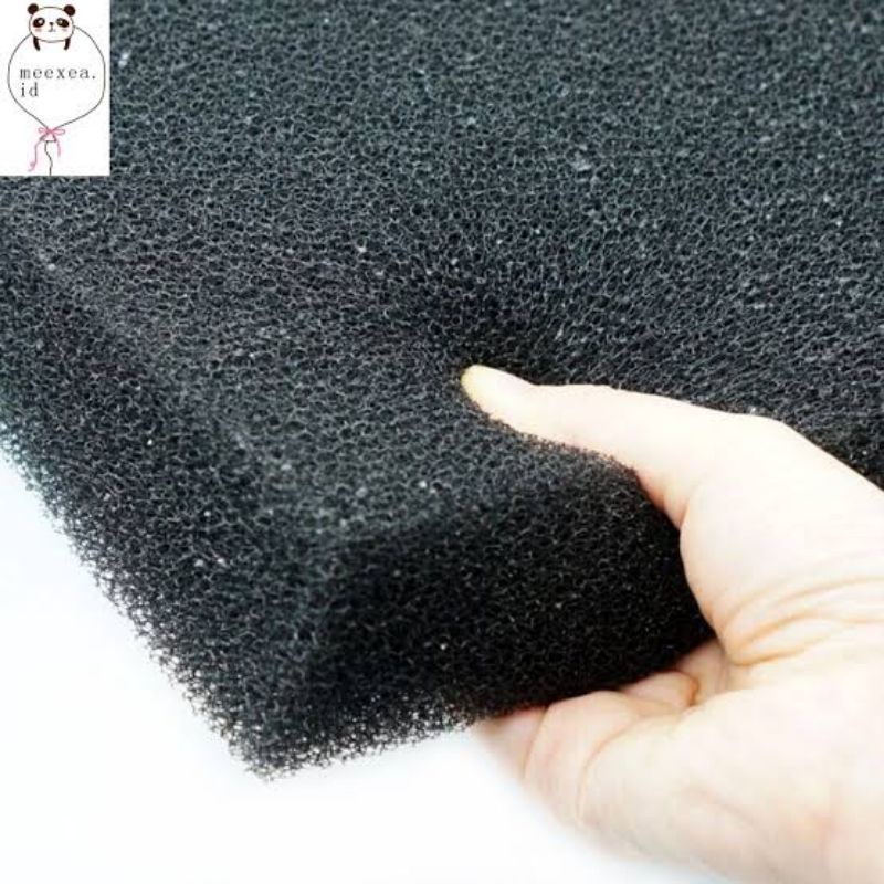 Jual biofoam biosponge JAPAN 50x50x4cm bionlox biofil biusa spond hitam ...