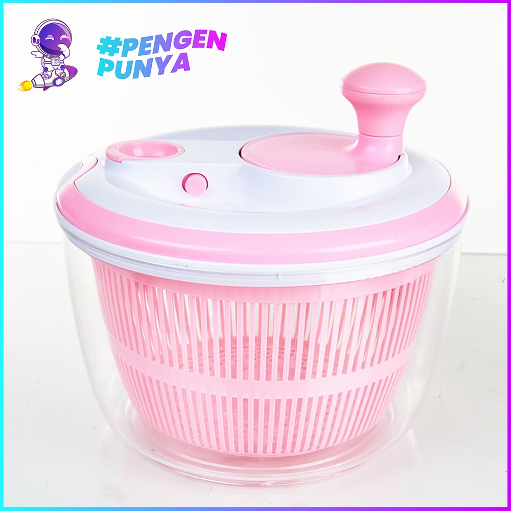 Jual Pengering Buah dan Sayur Pink | Salad Spinner | Wadah Penyimpanan ...