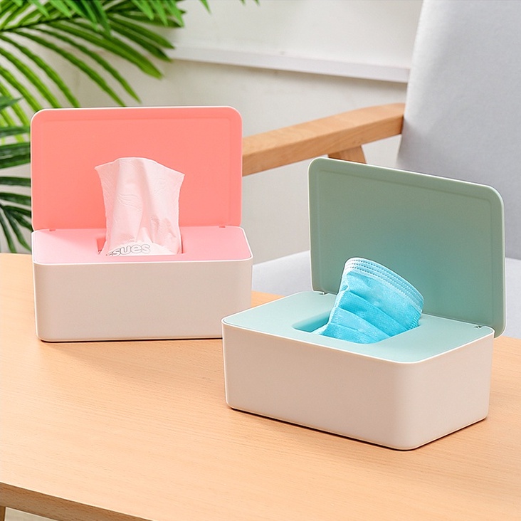 Jual Kotak Tisu Tempat Penyimpanan Masker Portable Tisu Basah Dispenser ...