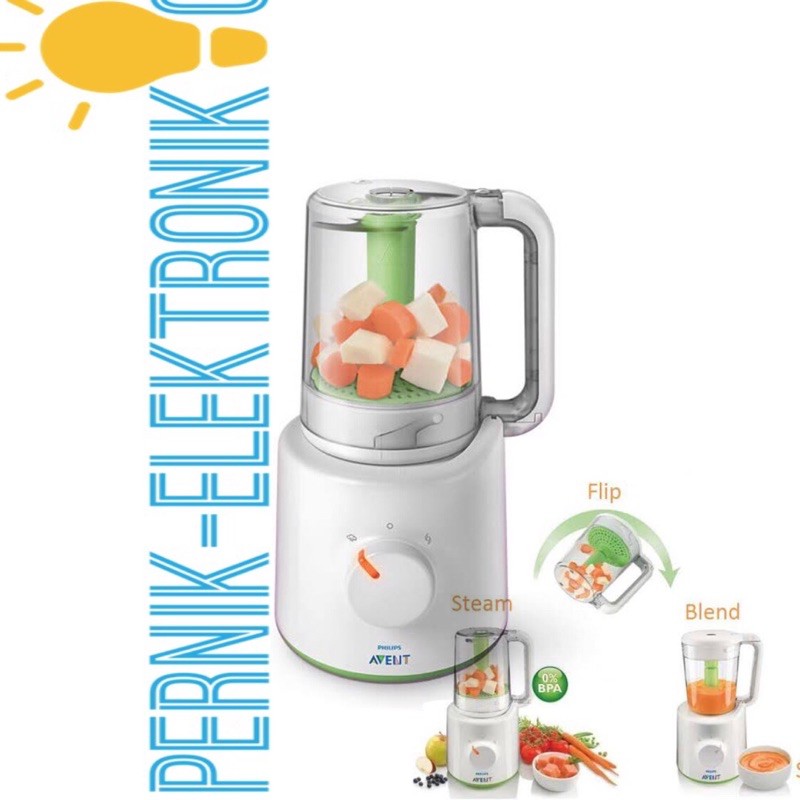 Jual PHILIPS AVENT SCF870/20 Combined Steamer Blender - White Indonesia ...