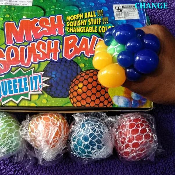 Jual MAINAN MESH SQUISH BALL MINI-BOLA SQUISHY-BOLA SLIME | Shopee ...