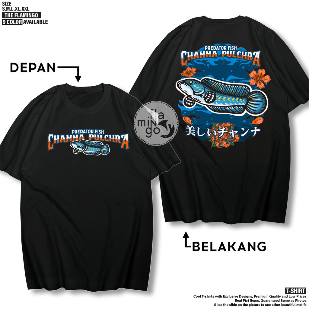Jual Kaos Channa Pulchra Predator Fish Aquascape Ikan Chana Keeper ...