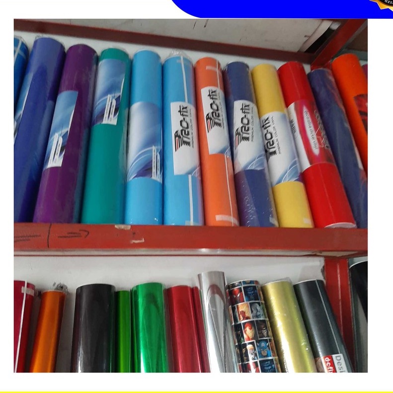 Jual Bahan Sticker skotlet polos warna glossy profix,maxdecal,goodfix ...