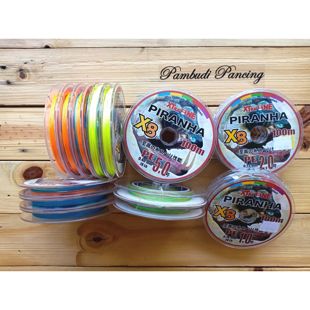 Jual XTRA ONE - KENZI - SENAR BRAID PE PIRANHA X8 & X9 - MULTI COLOR - 100M | Shopee Indonesia