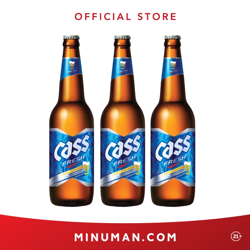Jual Cass Fresh Lager Beer 330ml (3 btls) | Shopee Indonesia