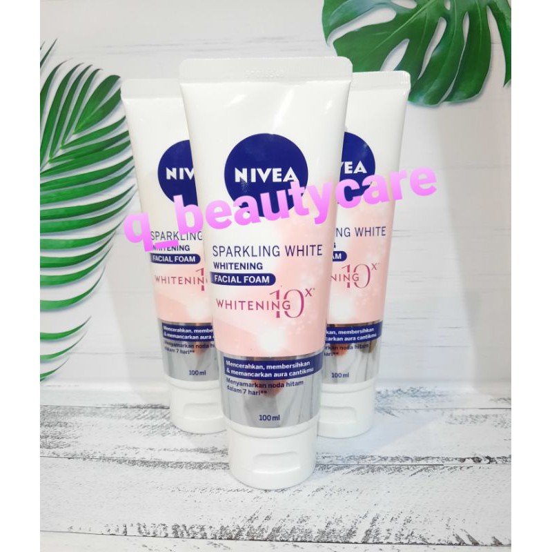 NIVEA Sparkling White Whitening Facial Foam 100ml / Sabun pencuci muka ...