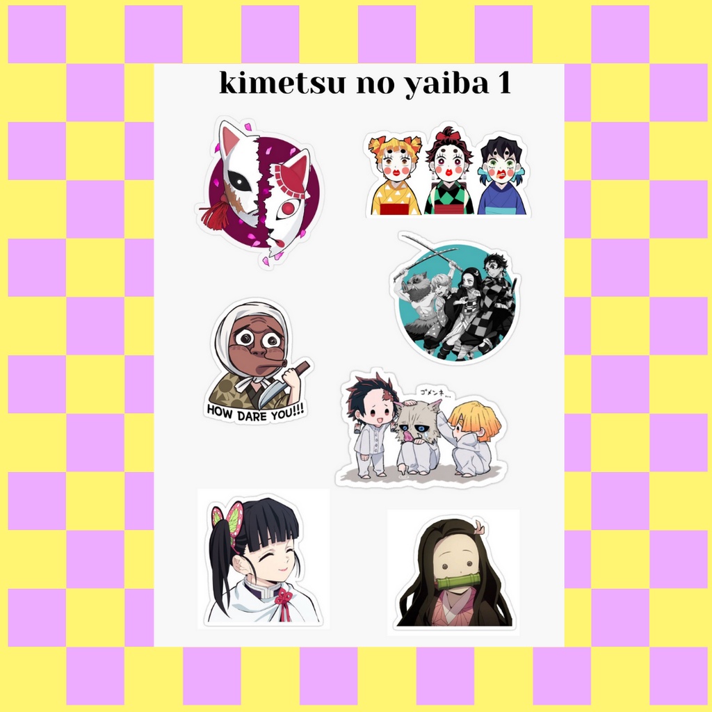 Jual Sticker Anime Kimetsu no Yaiba / Demon Slayer Cutting Indonesia ...