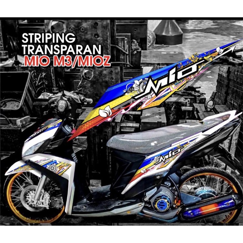Jual striping uv transparan mio m3/mioz | Shopee Indonesia