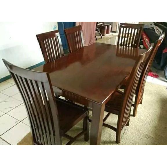 Jual Meja Kursi Makan Minimalis Balero Jati Zunaymalik | Shopee Indonesia