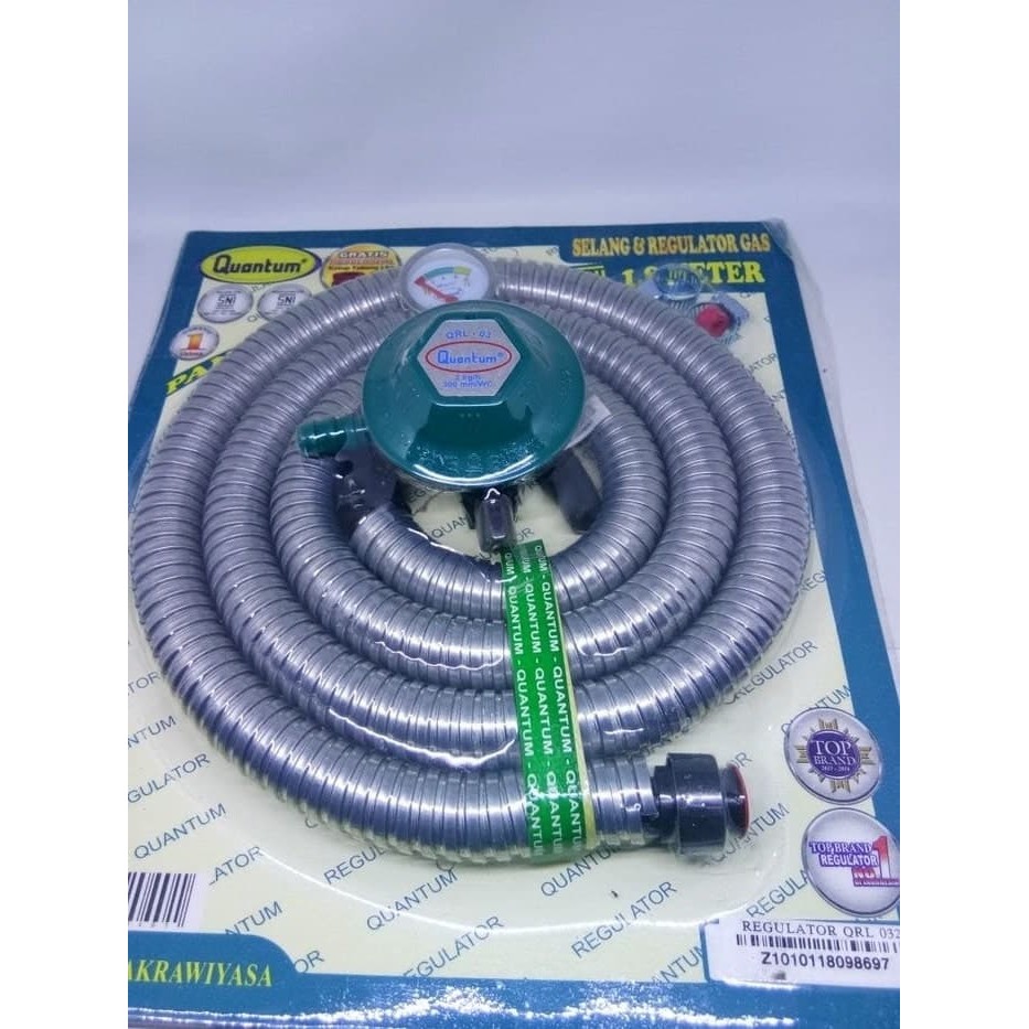 Jual Selang regulator set Quantum Qrl -032 Ampere 1,8 m | Shopee Indonesia