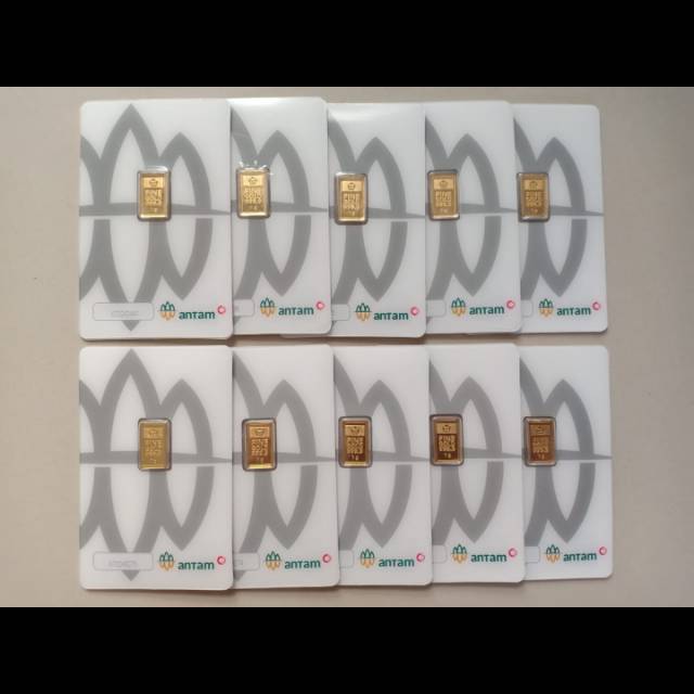 Jual Logam Mulia Antam 1gr original 24karat kadar 99,9% | Shopee Indonesia