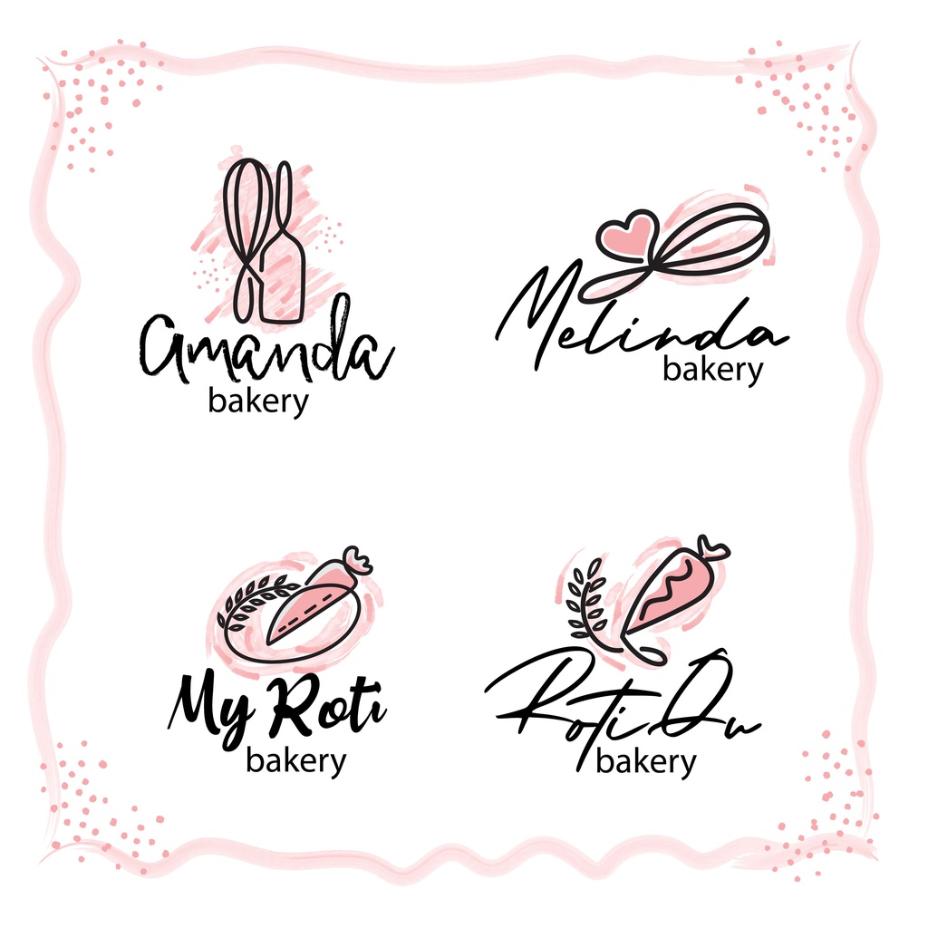 JASA DESAIN LOGO OLSHOP MURAH ( logo produk roti, toko bahan roti, toko ...