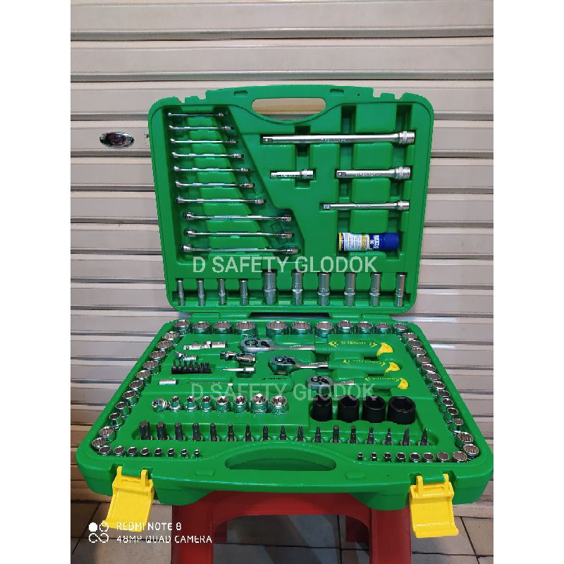 Jual KUNCI SET SOK TEKIRO 1/4" -3/8" DR SOCKET SET 12 PT SM (120)PCS | Shopee Indonesia