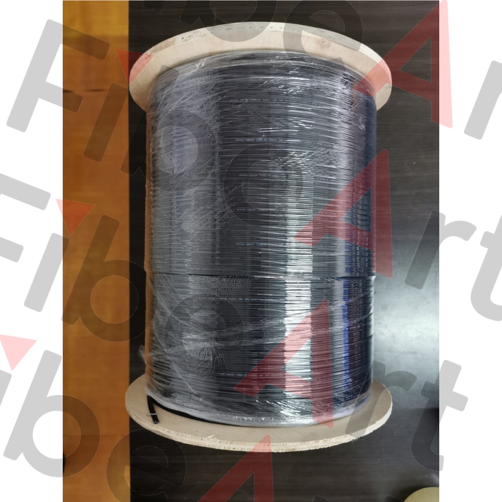 Jual Kabel Fiber Optik Drop 2 Core - 3 Steel Wires (1000m) | Shopee ...