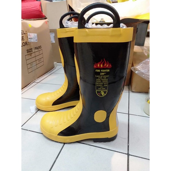 Jual Sepatu Pemadam Kebakaran Fire Fighter Harga Murah | Shopee Indonesia
