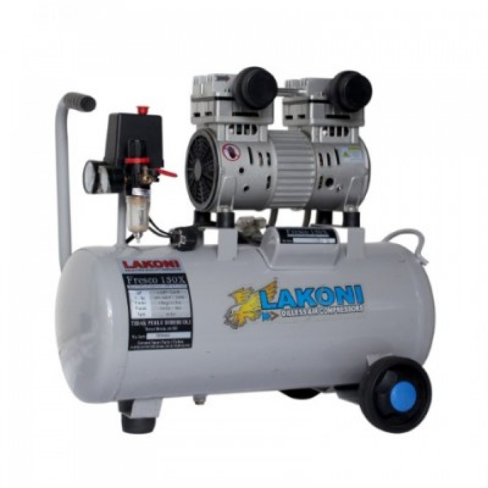 Jual MESIN KOMPRESOR LISTRIK LAKONI FRESCO 130X 1HP 30L OILLESS SILENT ...